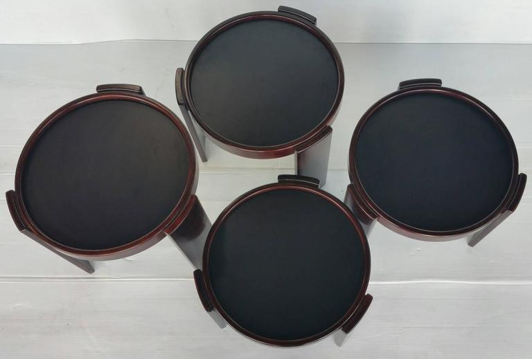 Set of Reversible Stacking Tables by Gianfranco Frattini for Cassina at ...