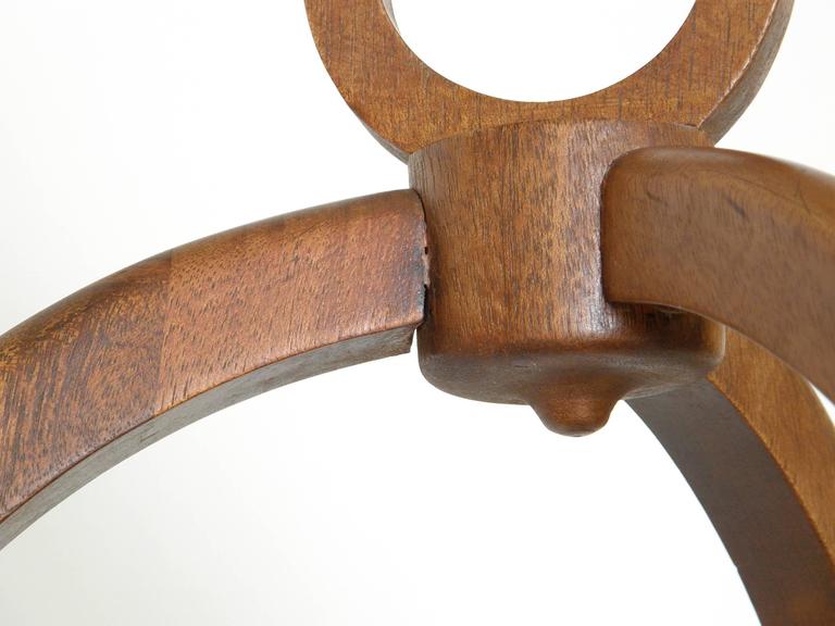 Teak Three-Tier Server Portable Dessert Cake Stand With Ring Handle ...