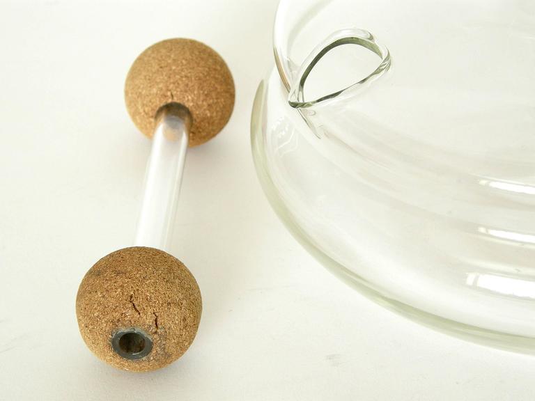 Dr. Peter Schlumbohm for Chemex Glass Water Kettle with Cork Balls ...