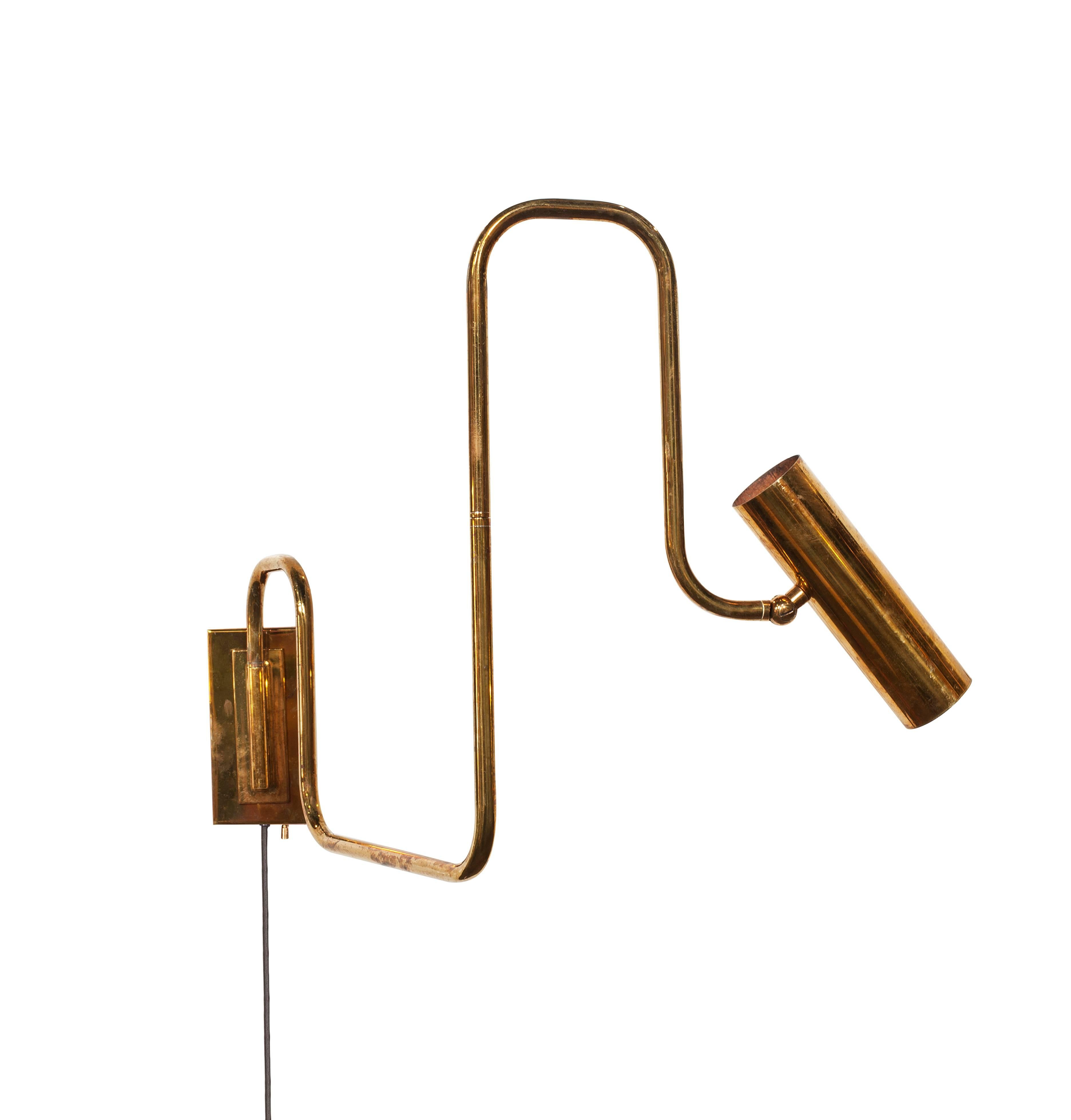 Brass Handmade Pivot Light Wall Sconce Designed by Christopher Gentner ...