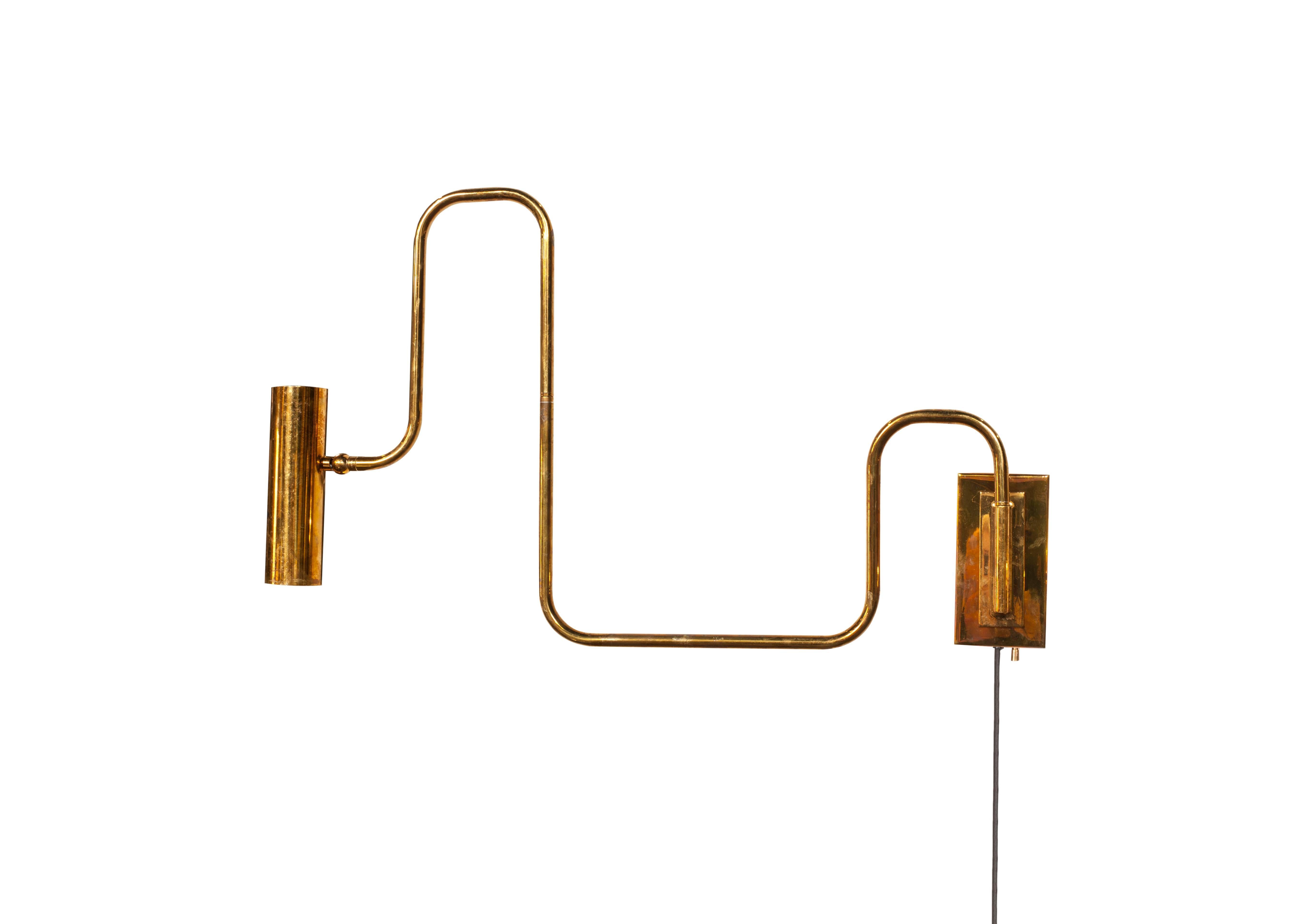 Brass Handmade Pivot Light Wall Sconce Designed by Christopher Gentner ...