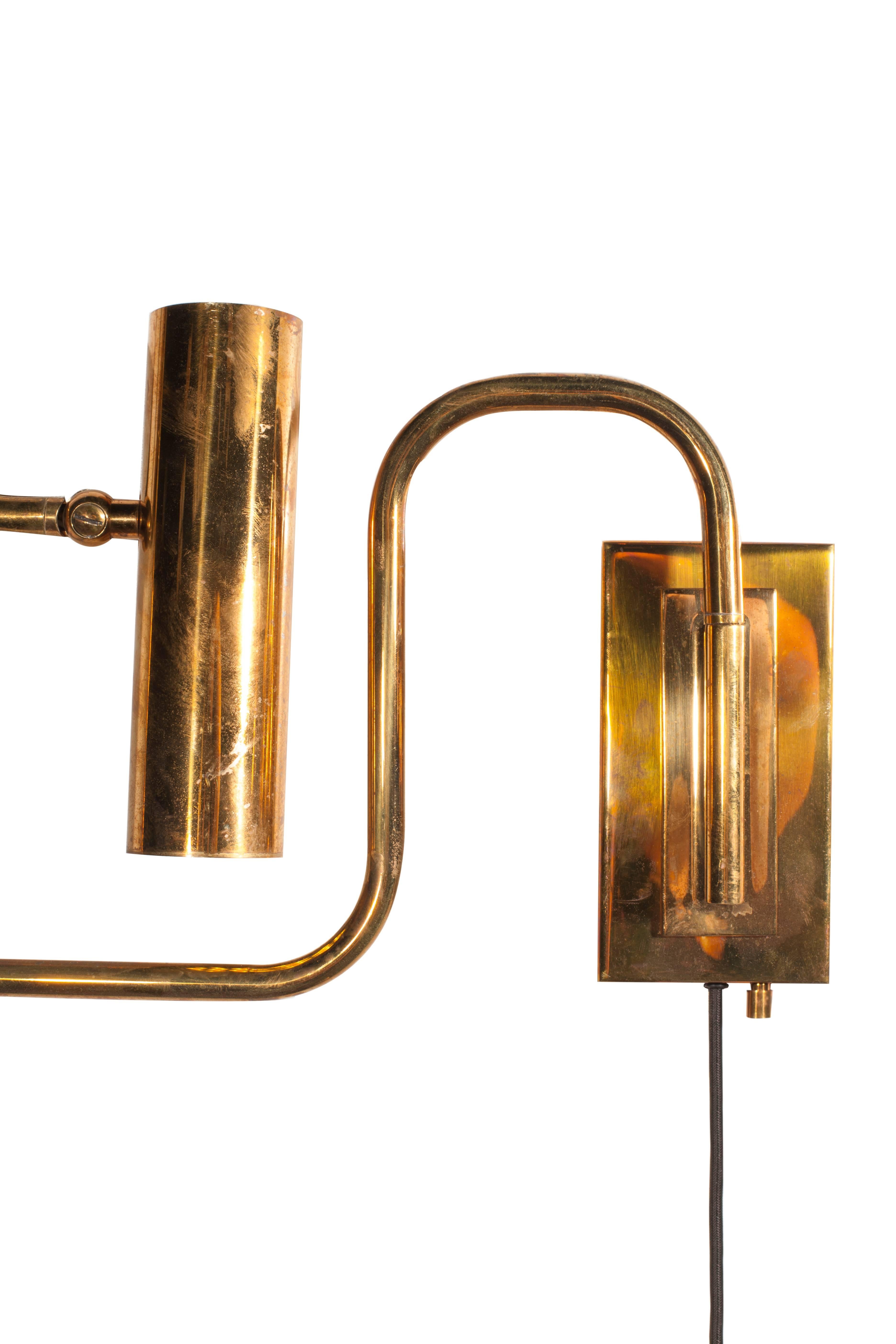 Brass Handmade Pivot Light Wall Sconce Designed by Christopher Gentner ...