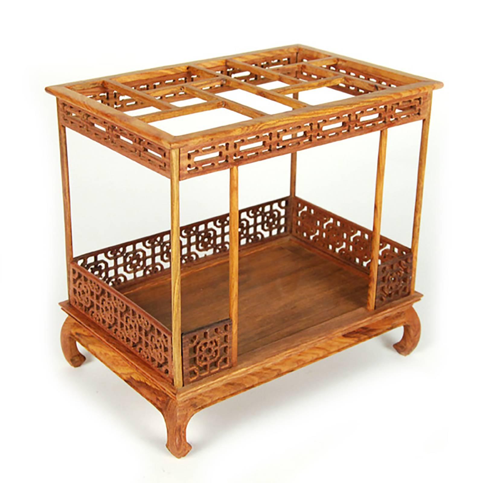 Vintage Chinese Miniature Canopy Bed at 1stDibs