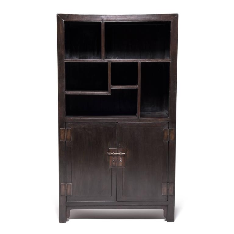 Pair of Chinese Collectors' Bookcases For Sale at 1stDibs