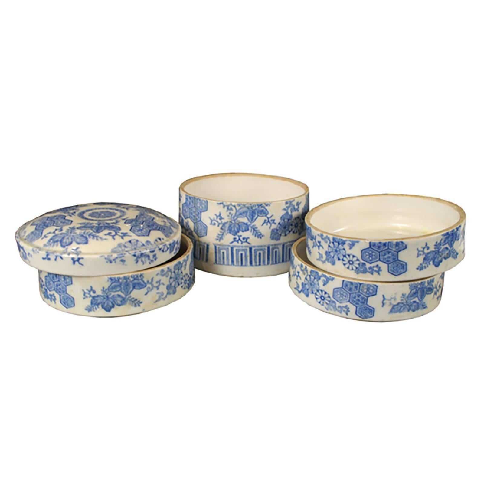 Japanese Blue and White Porcelain Jubaku at 1stDibs