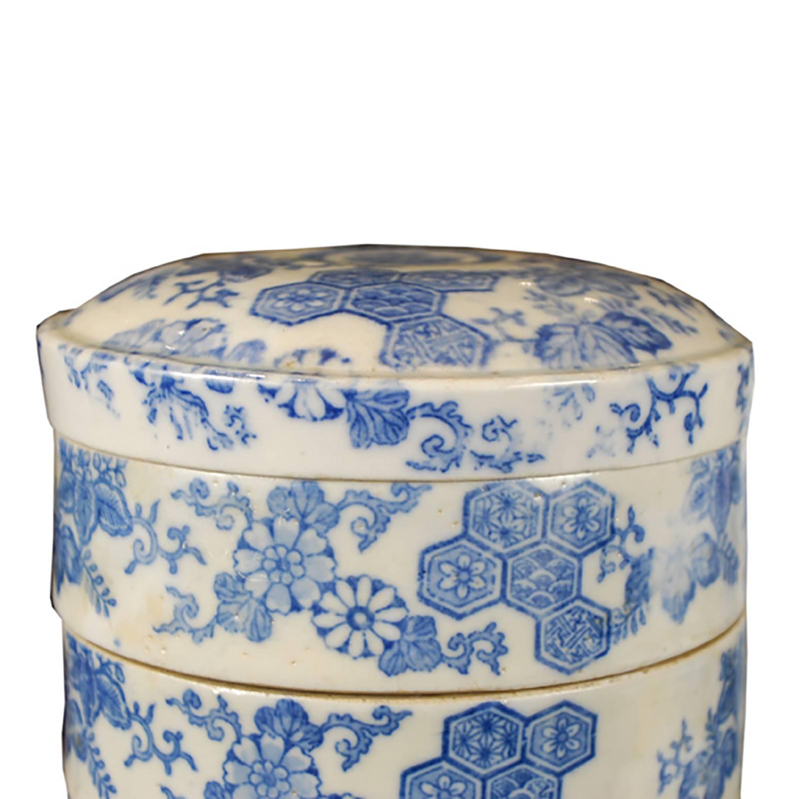 Japanese Blue and White Porcelain Jubaku at 1stDibs