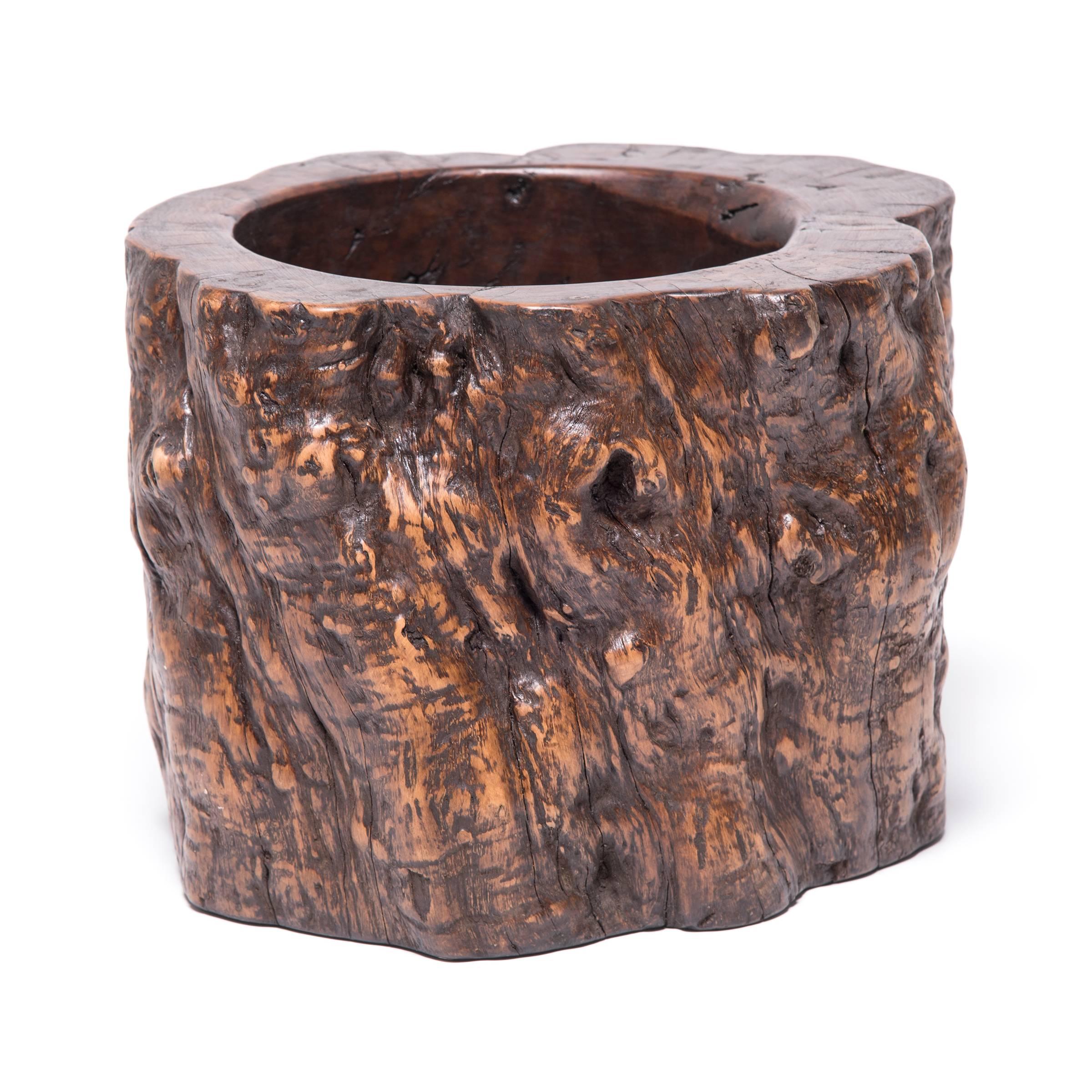 Monumental Chinese Root Scroll Pot at 1stDibs