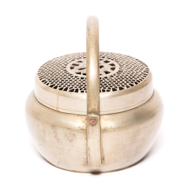 Chinese Brass Longevity Brazier For Sale at 1stDibs