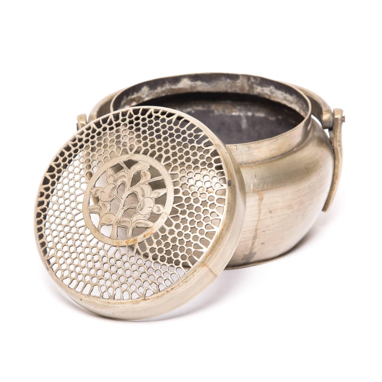 Chinese Brass Longevity Brazier For Sale at 1stDibs