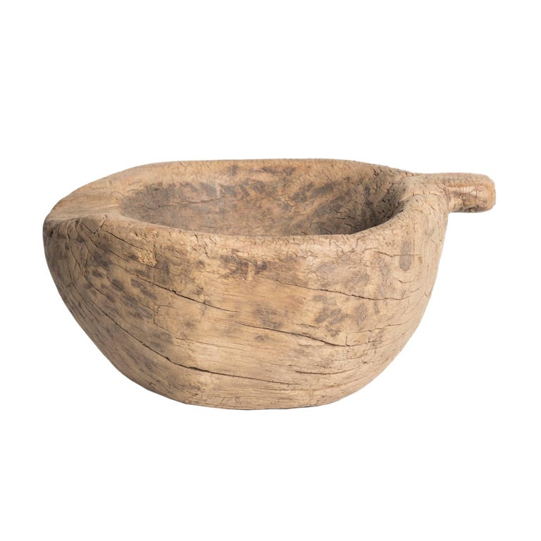 Chinese Provincial Rice Flour Mortar at 1stDibs