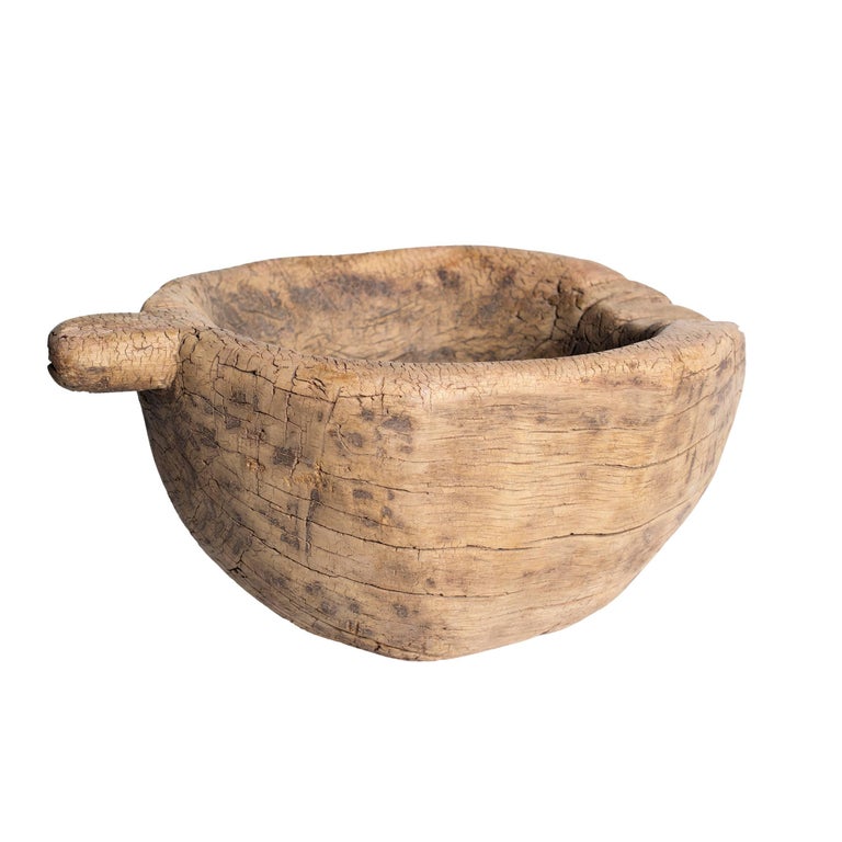 Chinese Provincial Rice Flour Mortar at 1stDibs