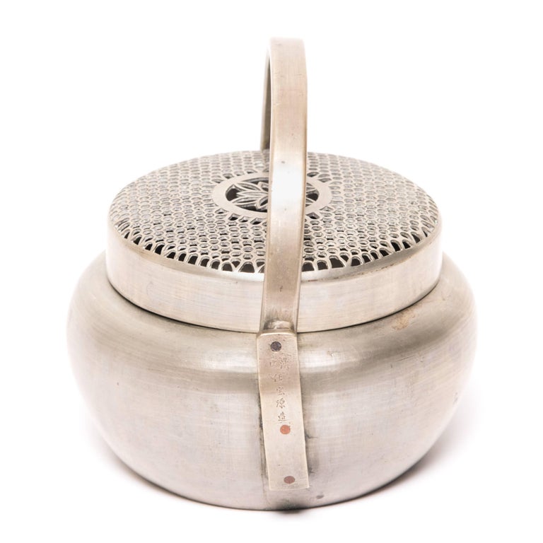 Chinese White Brass Brazier at 1stDibs