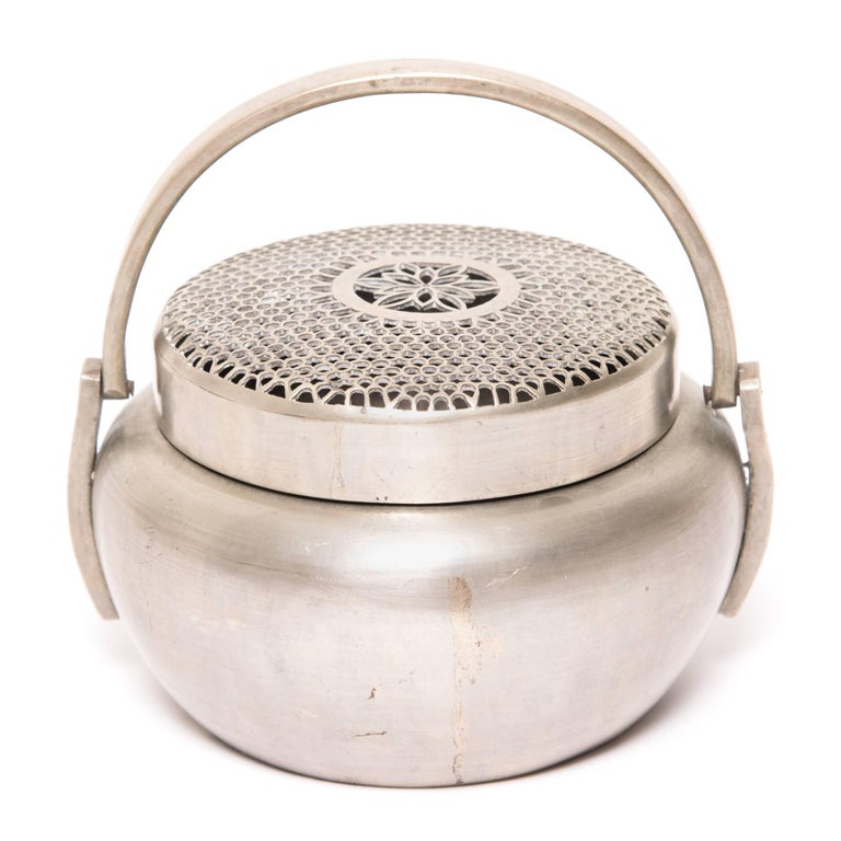 Chinese White Brass Brazier at 1stDibs