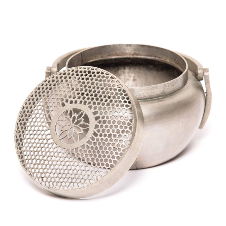 Chinese White Brass Brazier at 1stDibs