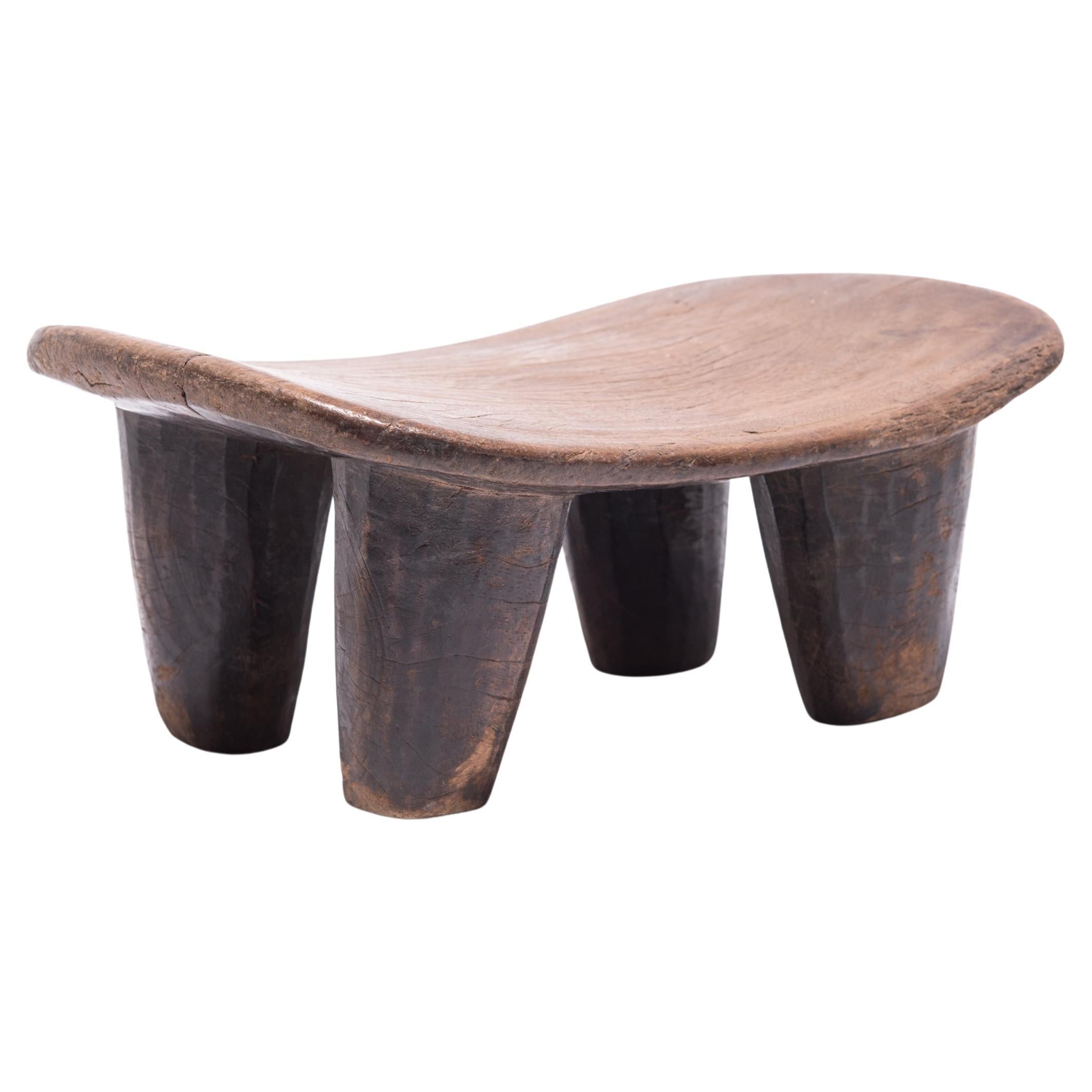 Ancient African Wooden Stool For Sale at 1stDibs