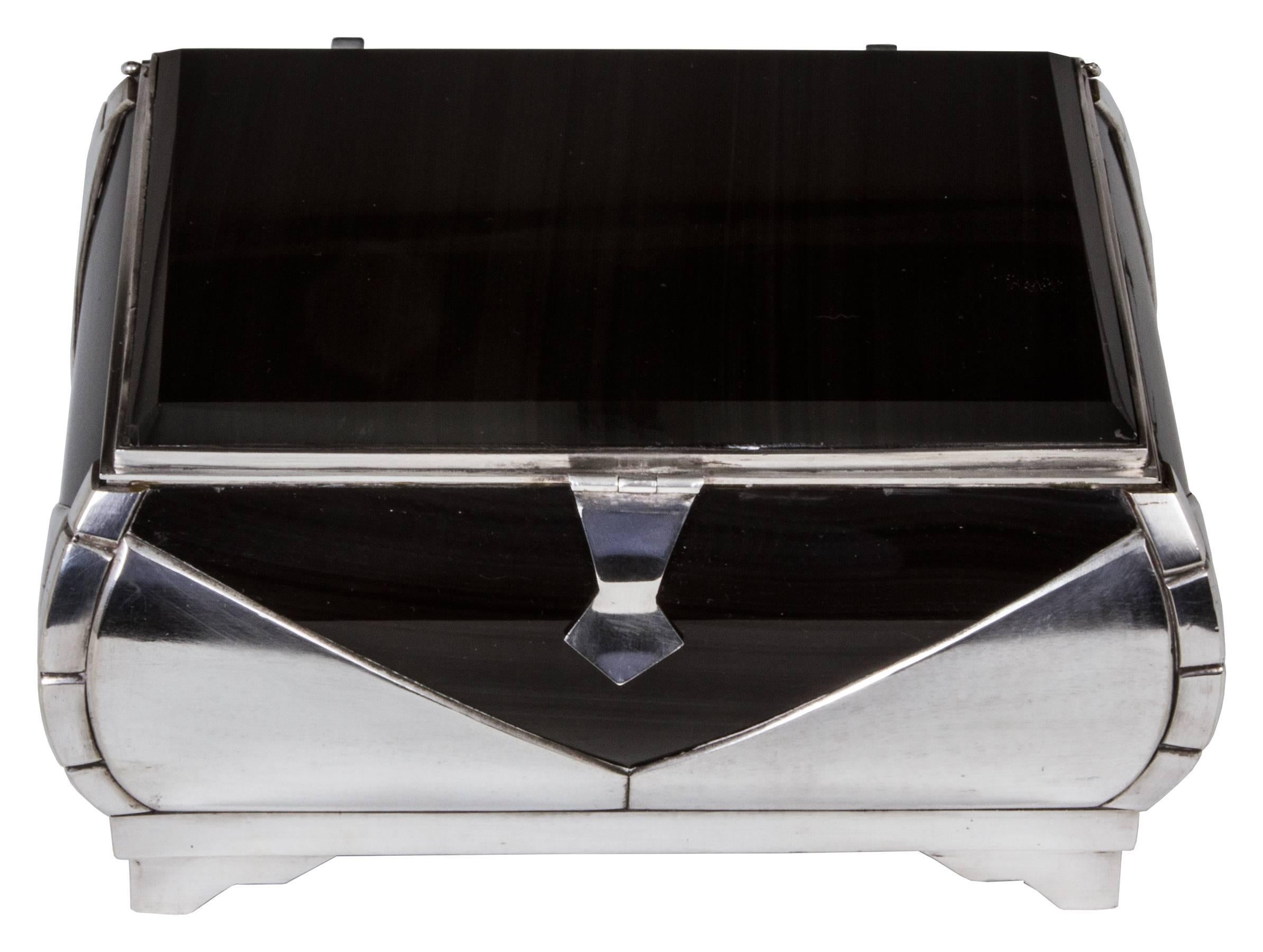 Art Deco Obsidian Box at 1stDibs