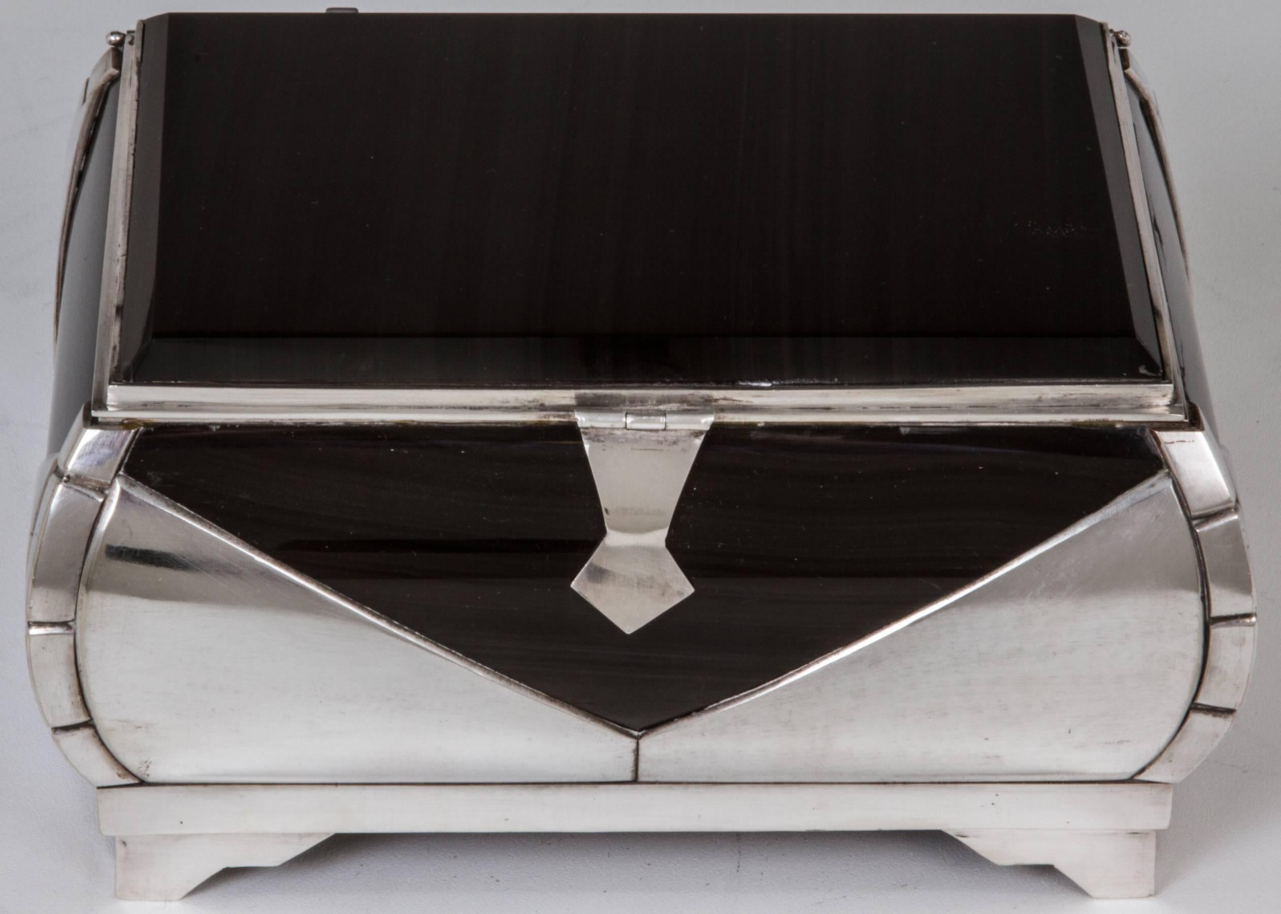 Art Deco Obsidian Box at 1stDibs