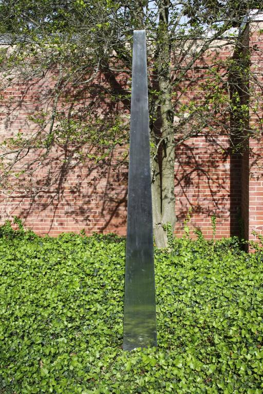 Large Stainless Steel Triangular Obelisk Sculpture, Garden or Yard at ...