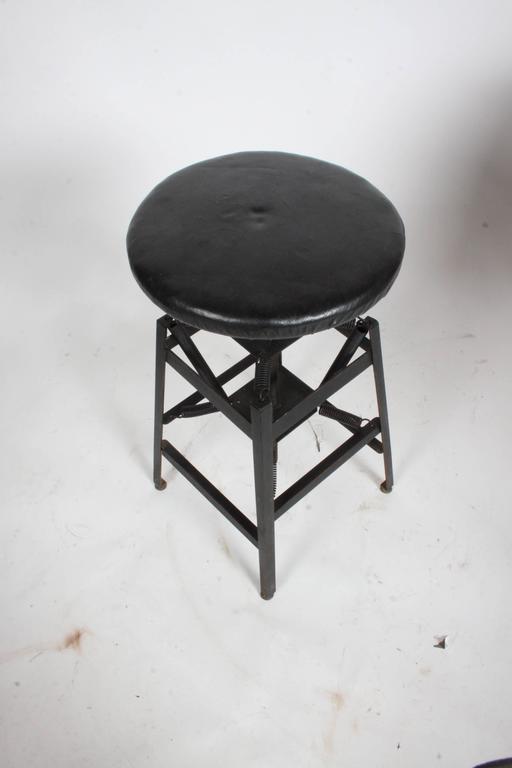 American Cabinet Co. Industrial Architects Drafting Spring Stool at 1stDibs