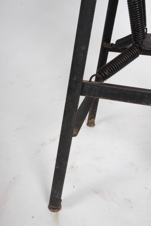 American Cabinet Co. Industrial Architects Drafting Spring Stool at 1stDibs