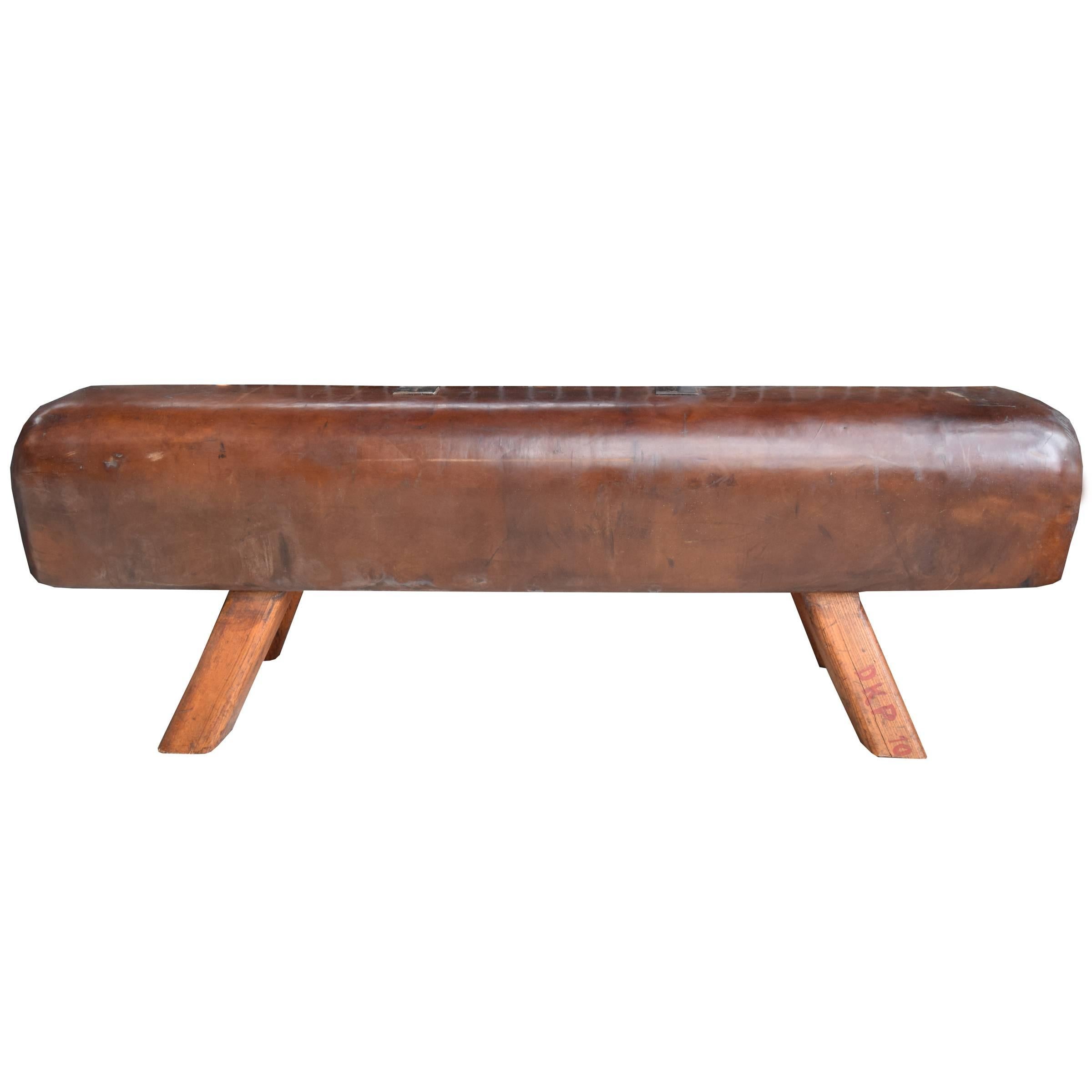 Leather Pommel Horse Bench at 1stDibs