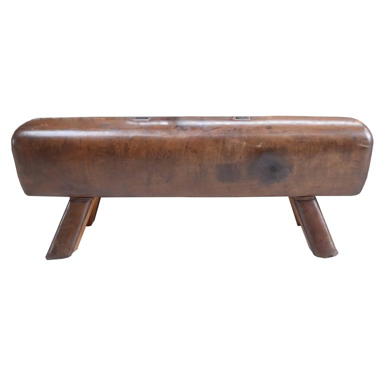 Leather Pommel Horse Bench at 1stDibs