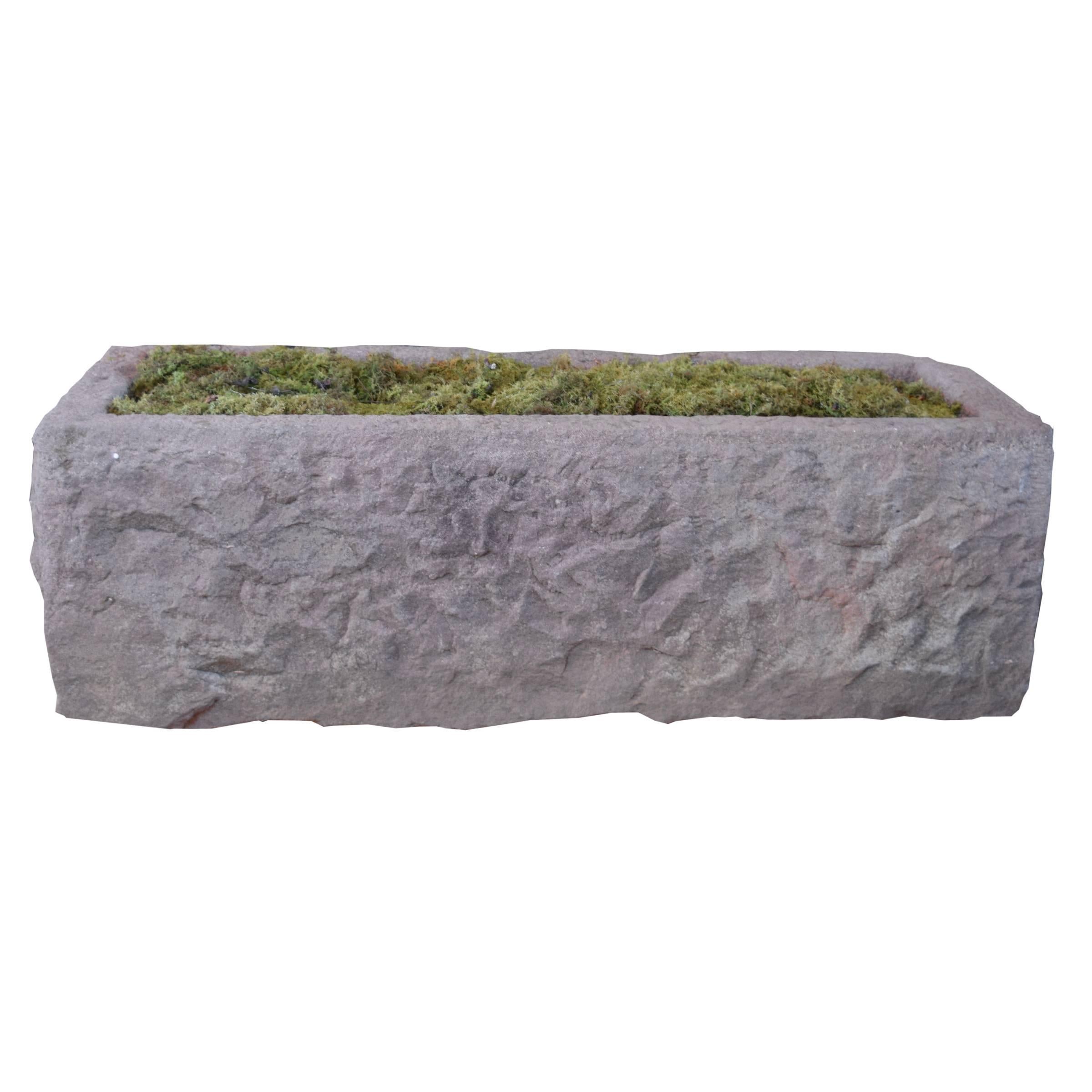 American Carved Granite Trough For Sale at 1stDibs | granite troughs ...