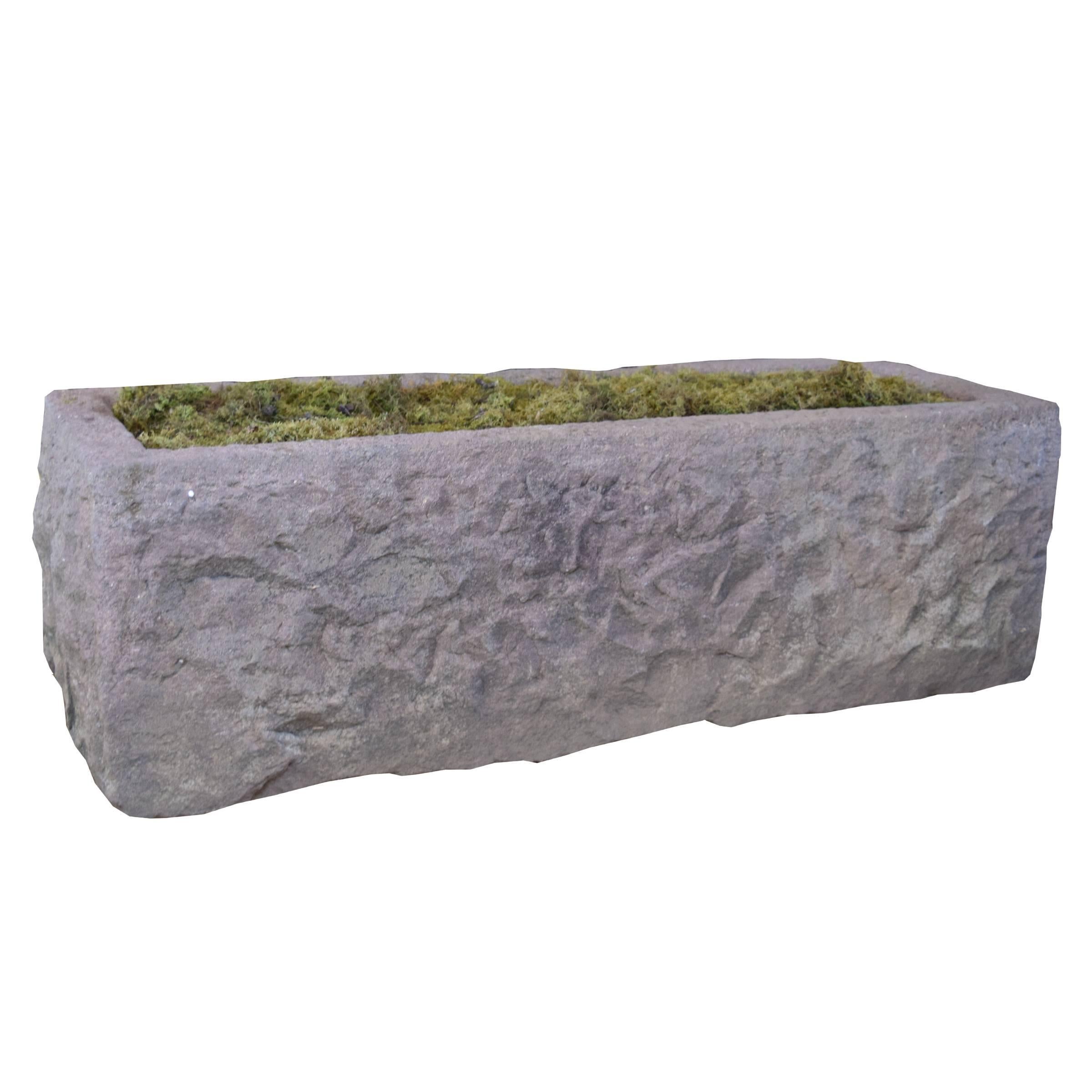 American Carved Granite Trough For Sale at 1stDibs | granite troughs ...