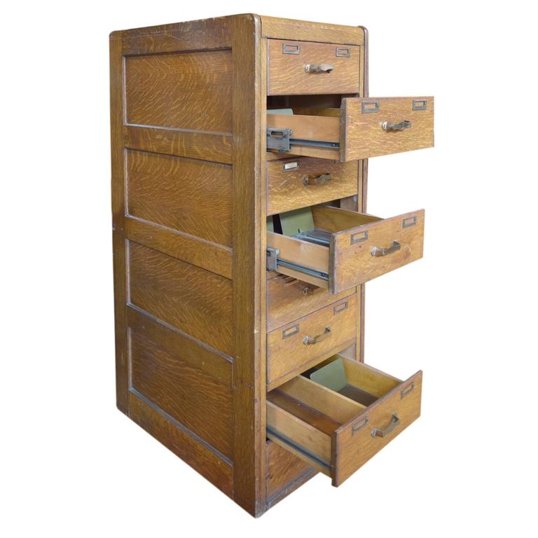 American Eight-Drawer Filing Cabinet at 1stdibs