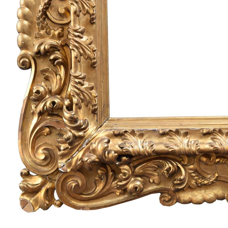 Monumental Carved Wood Frame at 1stDibs | carved wooden frames, carved ...