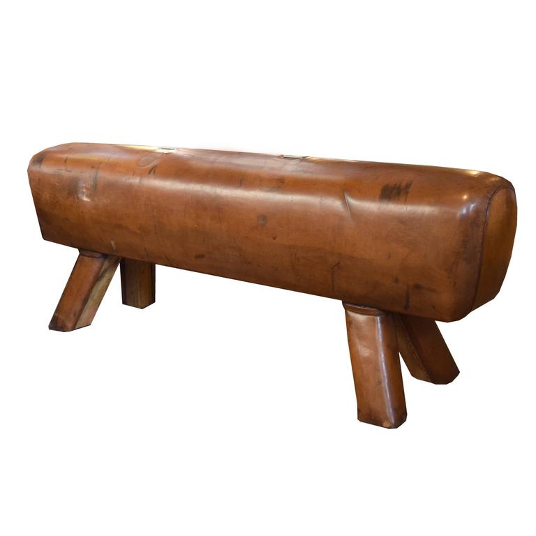 Leather Pommel Horse Bench at 1stDibs