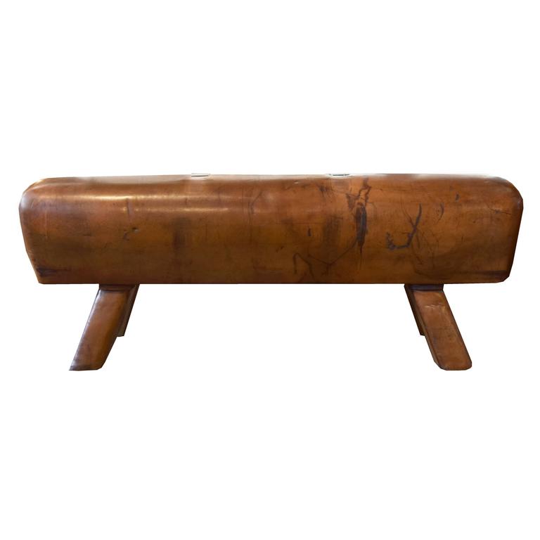Leather Pommel Horse Bench at 1stDibs