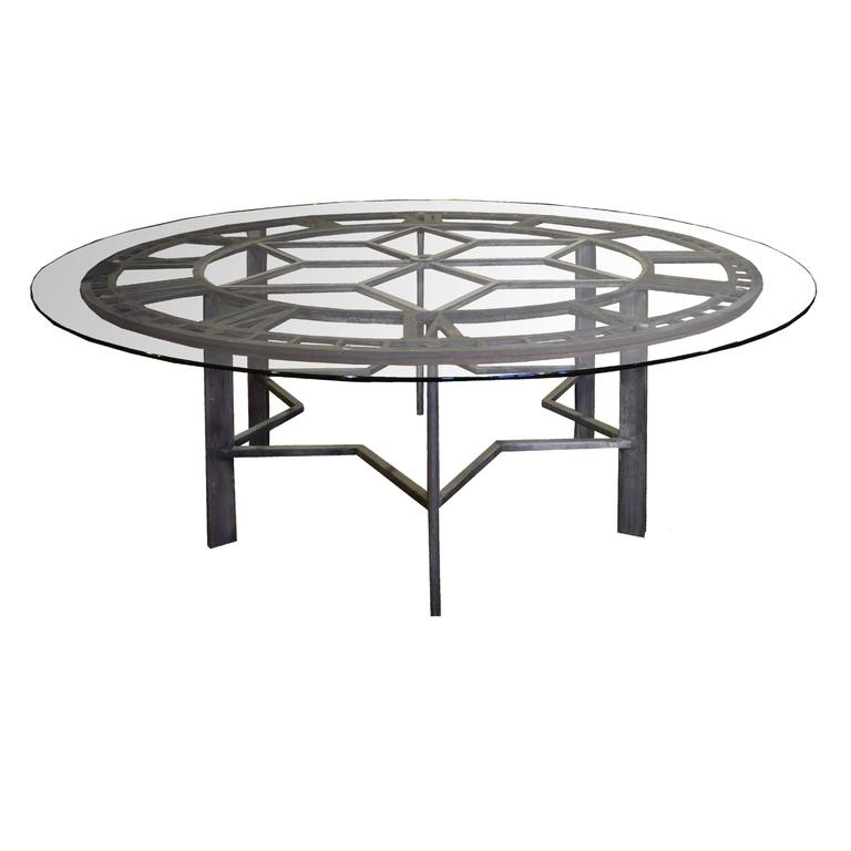 Cast Iron Clock Face Table at 1stDibs