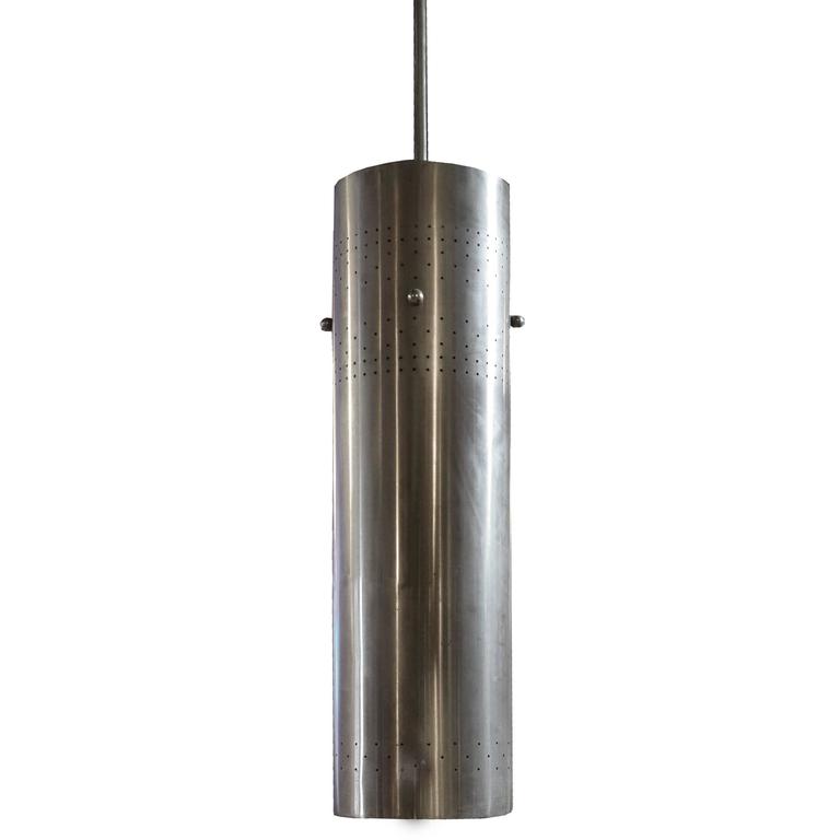 American Mid-Century Cylinder Light Fixture For Sale at 1stDibs