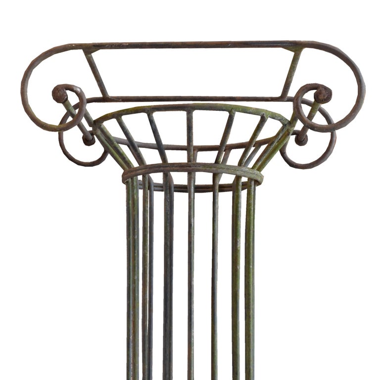 Pair of French Wrought Iron Columns For Sale at 1stDibs