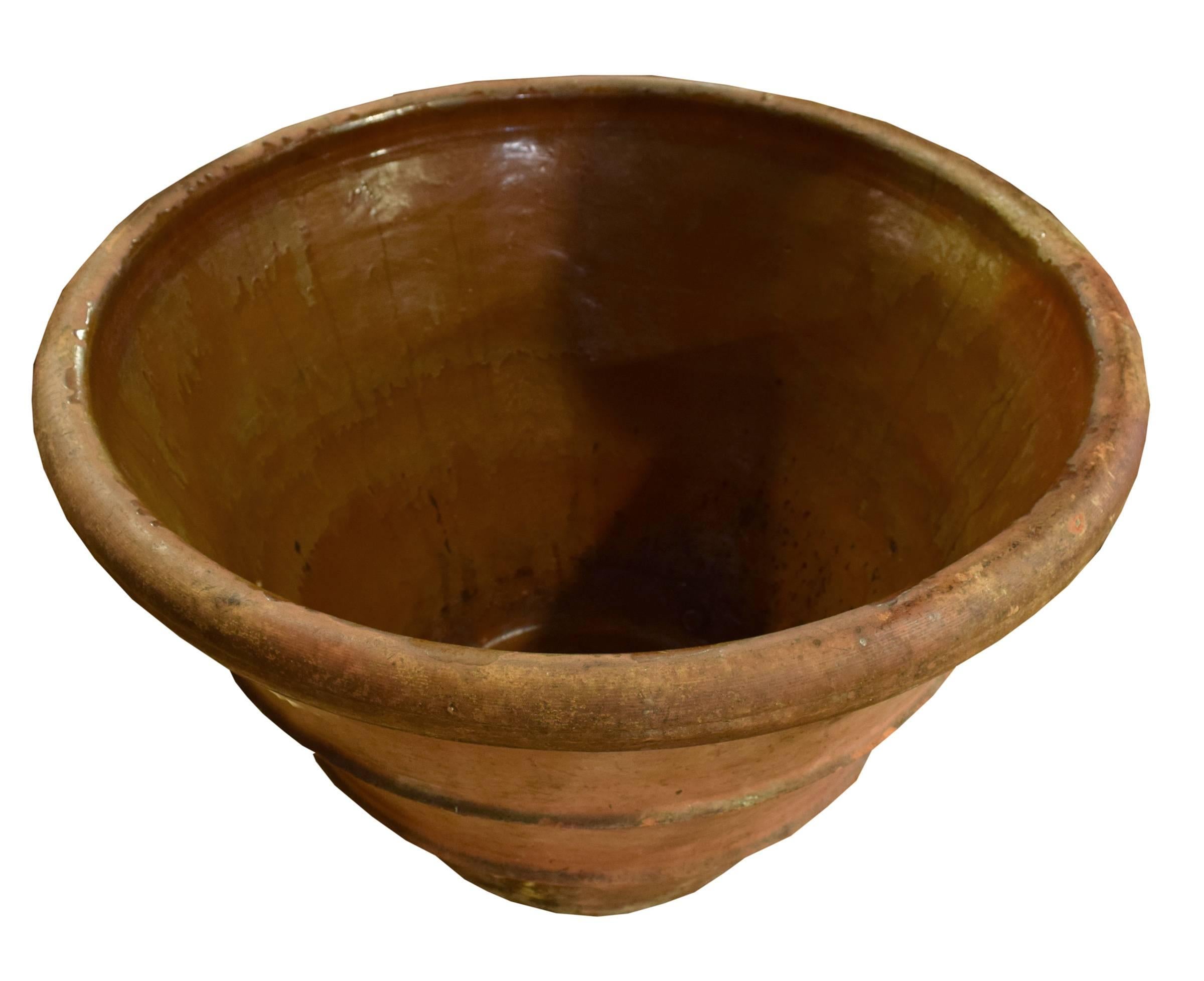 Large Italian Terra Cotta Pot at 1stDibs