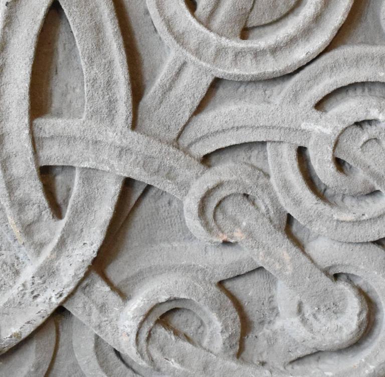 Monumental Carved Limestone Pediment For Sale at 1stDibs