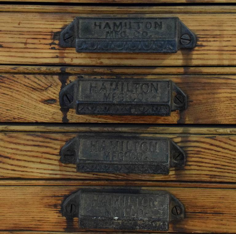 Hamilton Flat File Cabinet at 1stDibs | hamilton oak flat file cabinets ...