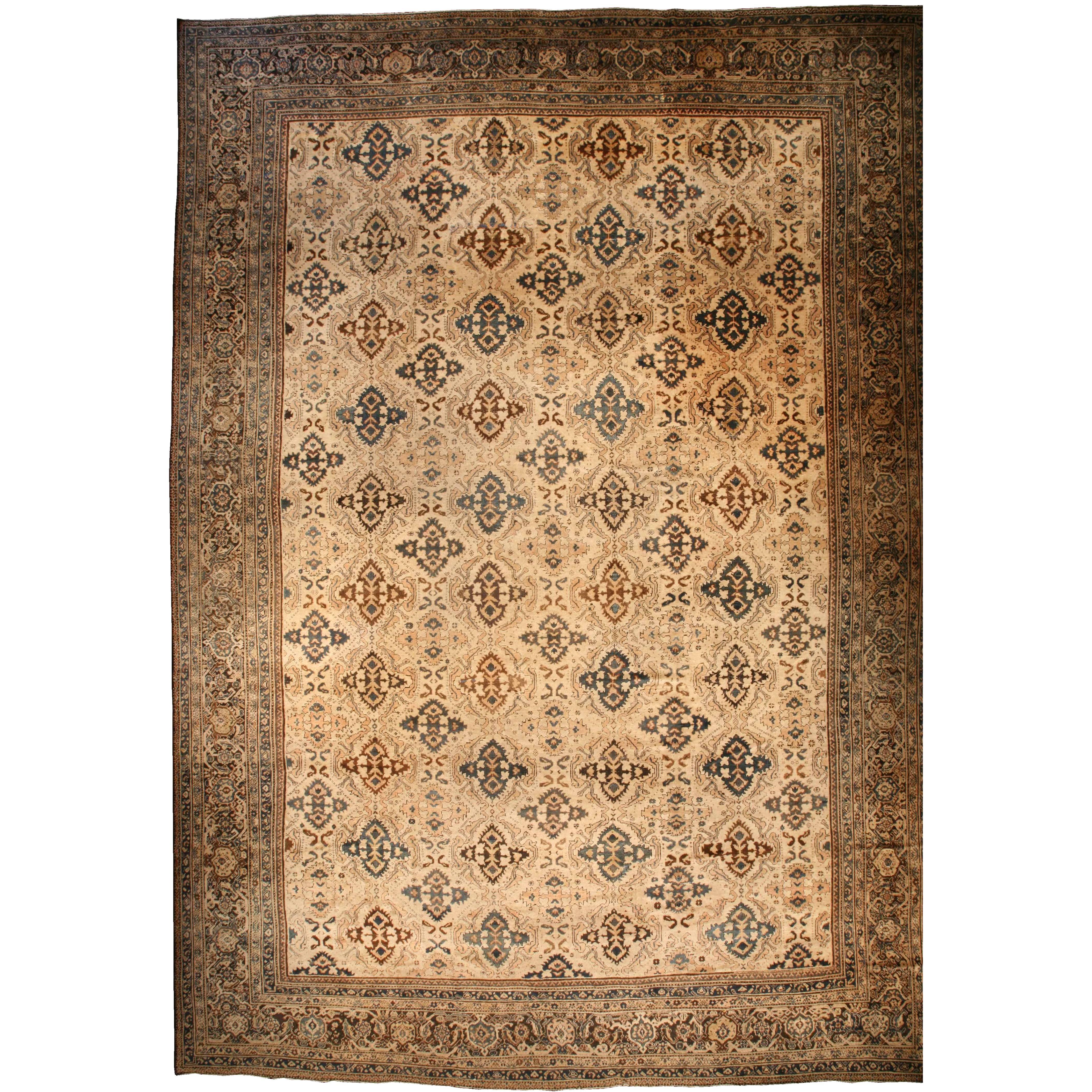Soft Colored Rustic Antique Persian Sultanabad Carpet, circa 1890s For ...