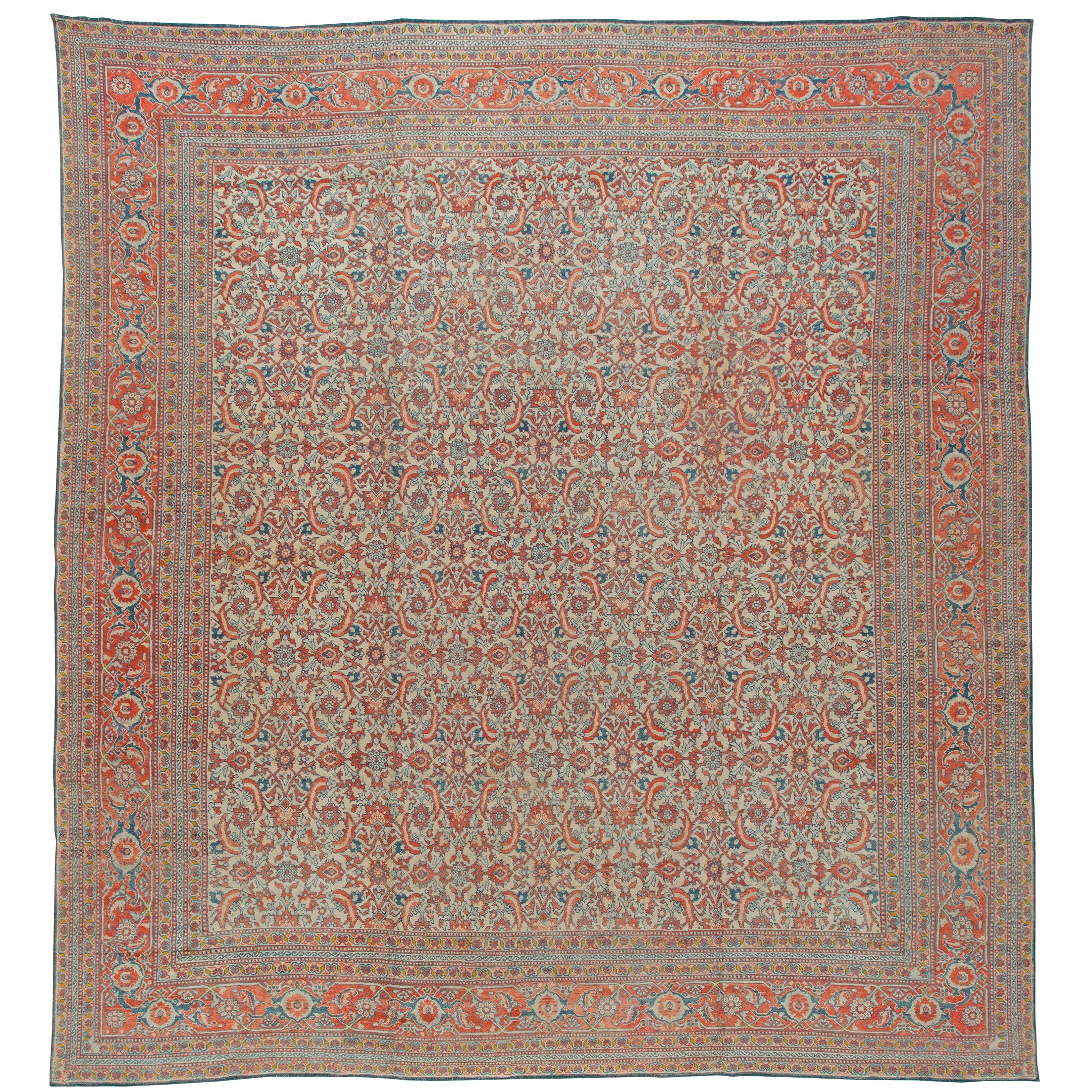 Fantastic Antique Agra Carpet at 1stDibs