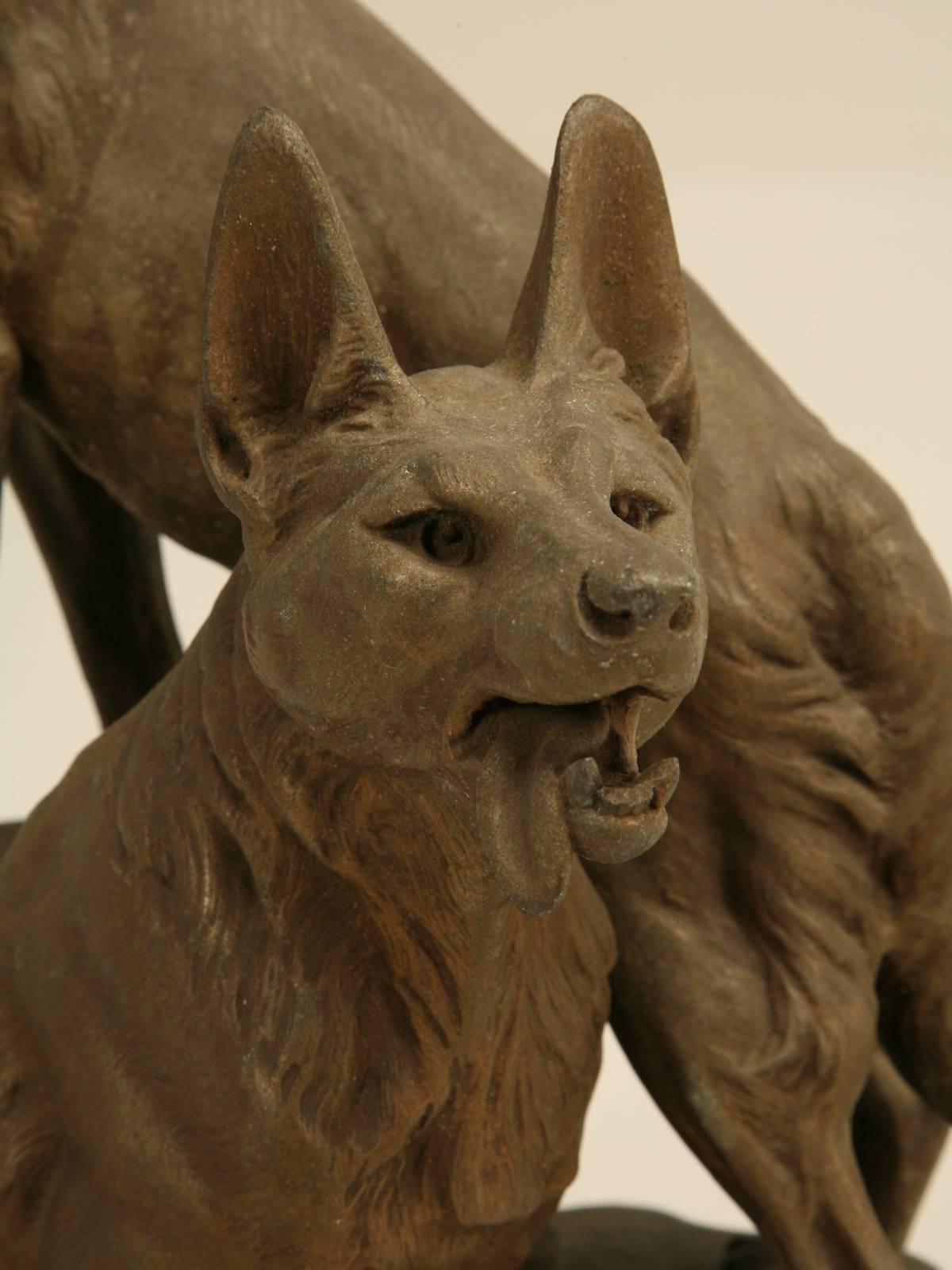 German Shepherd Dog Sculpture by Louis-Albert Carvin at 1stDibs ...