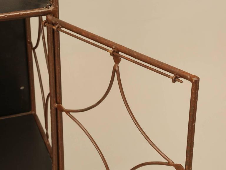 French Metal Bookcase at 1stDibs