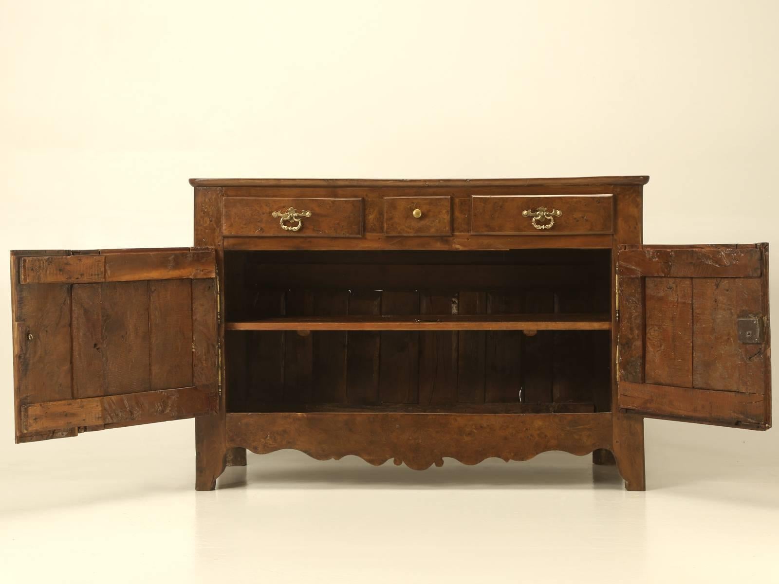 Antique French Louis XIII Style Yew Wood Buffet, circa 1800 Restored ...