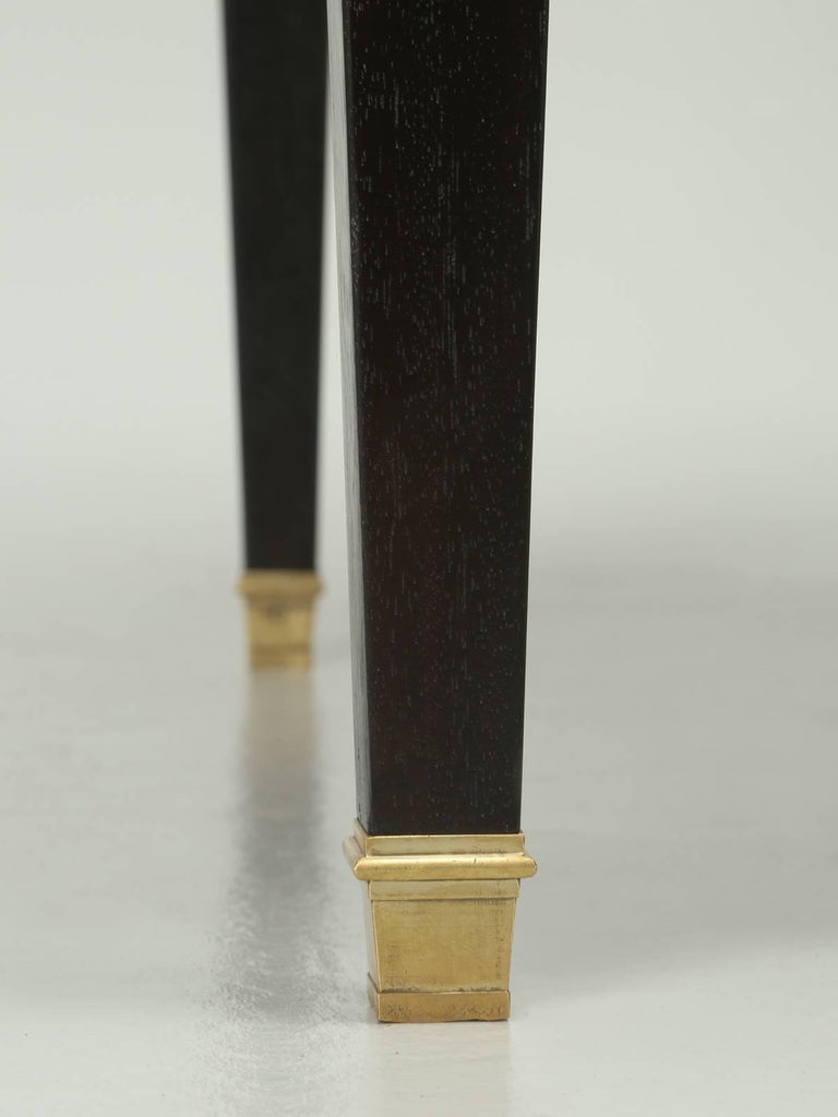 Jansen Inspired Old French Louis XVI Desk in an Ebonized Finish at 1stDibs