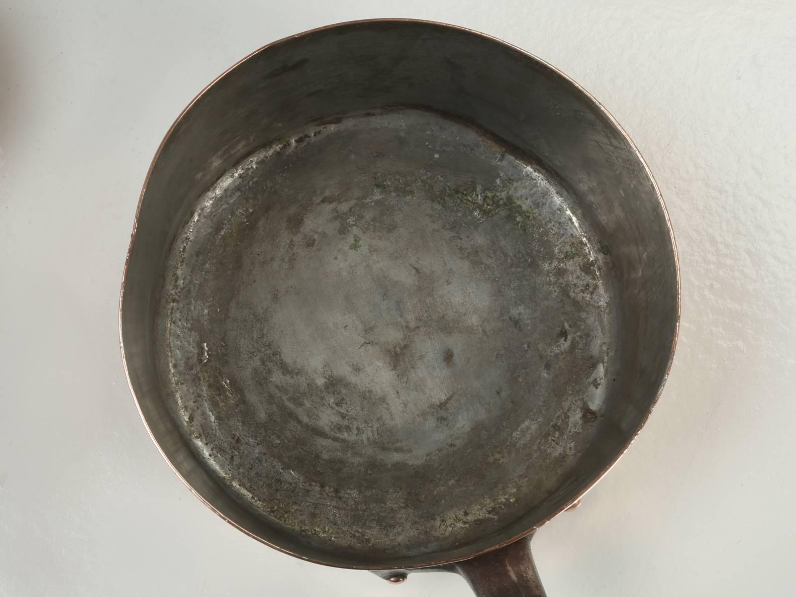 Antique French Copper Pan, Set of Five, circa 1800s at 1stDibs