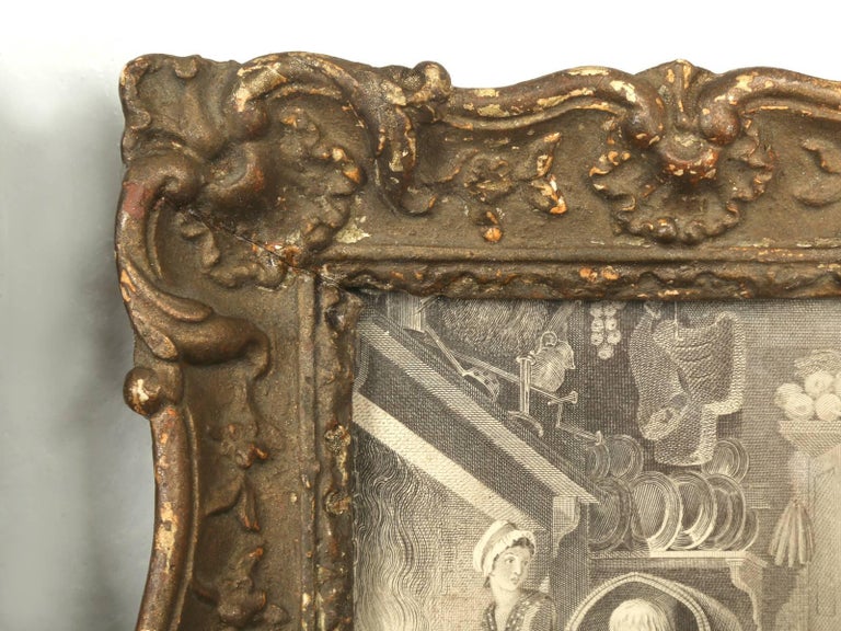 Pair of Antique French Picture Frames in Their Original Finish at 1stDibs