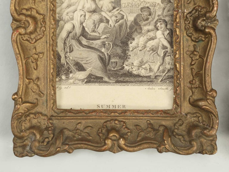 Pair of Antique French Picture Frames in Their Original Finish at 1stDibs