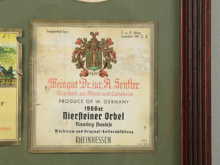 Collection of Five Old German Labels from 1959-1969 For Sale at 1stDibs