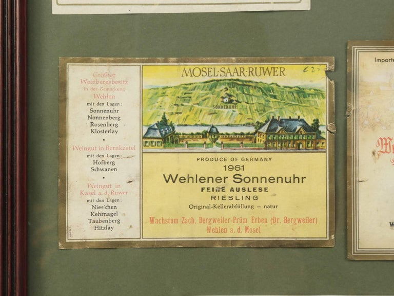 Collection of Five Old German Labels from 1959-1969 For Sale at 1stDibs