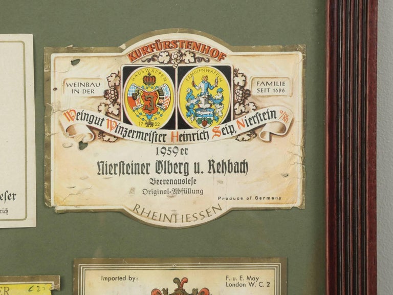 Collection of Five Old German Labels from 1959-1969 For Sale at 1stDibs